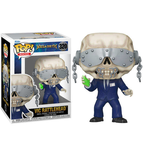 Funko POP! Rocks 320 Megadeath - Vic Rattlehead, Stickerpoint