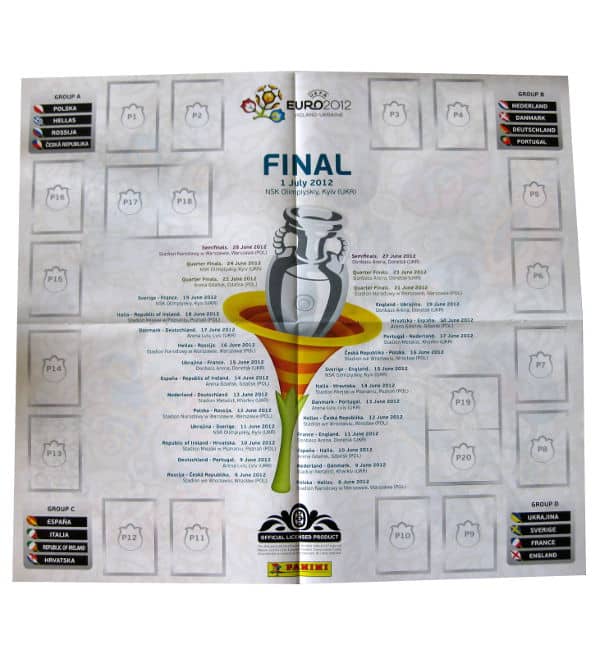 Panini Euro 2012 álbum vacío - suiza Platinum Edition, Stickerpoint