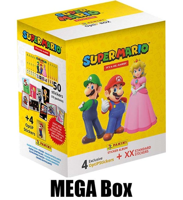 Panini Super Mario - It's-a Me Mario Cromos - MEGA BOX, Stickerpoint