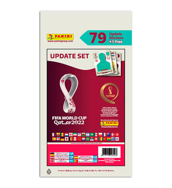 Panini World Cup 2022 Cromos - Set de Actualización con 80 cromos, Stickerpoint